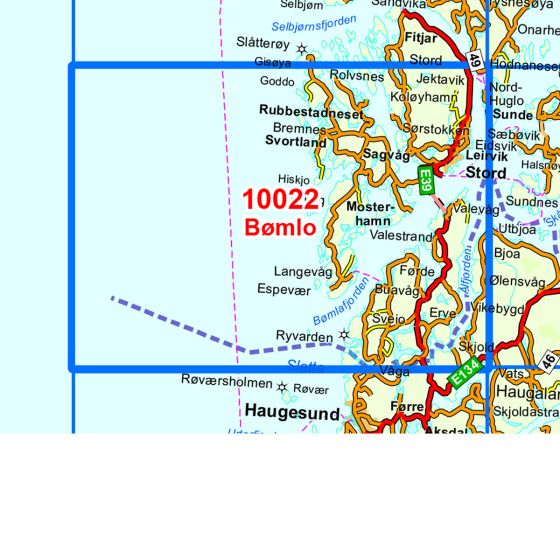 Bømlo - National map series in 1:50 000 - Water resistant | Norway's ...